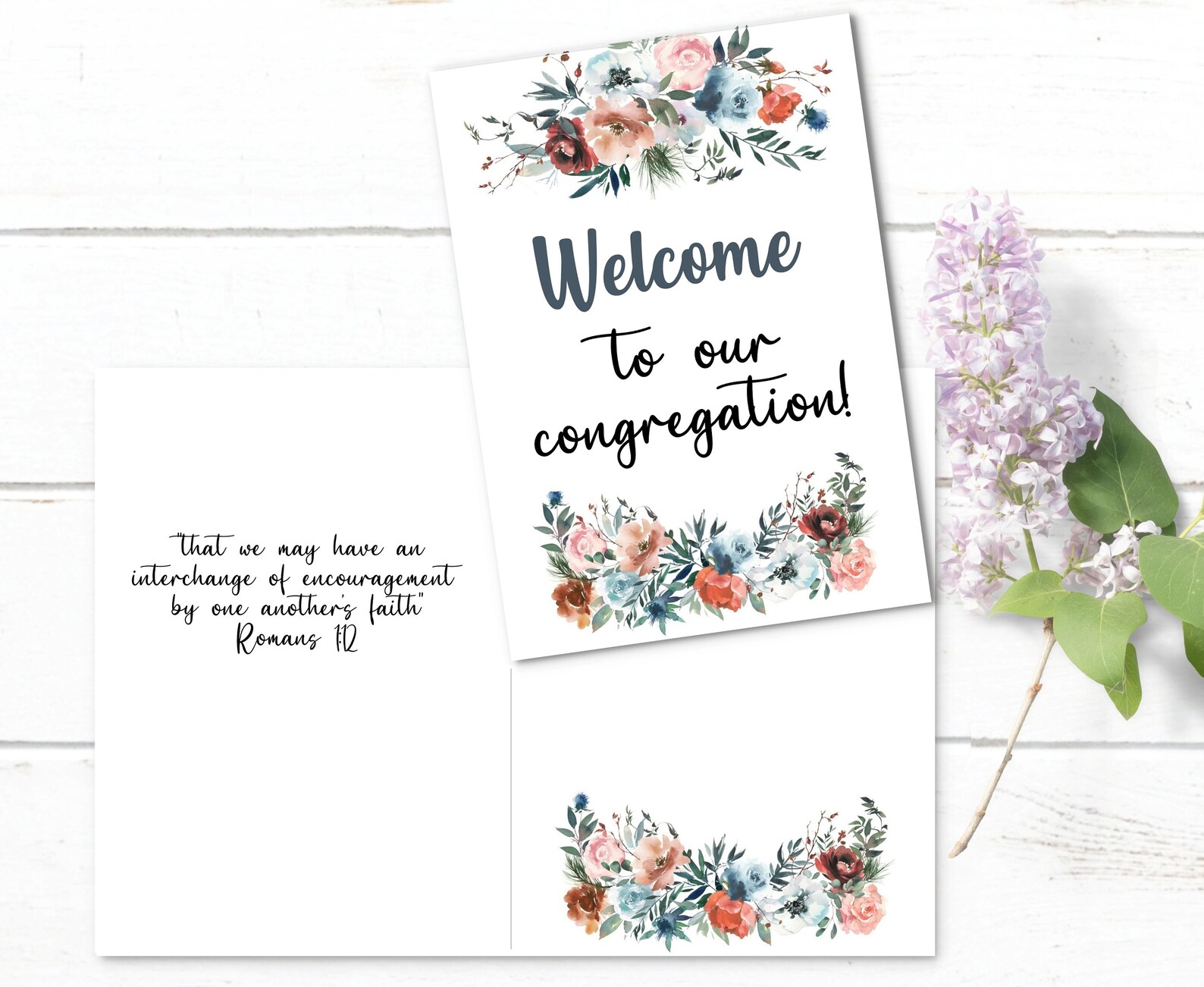 Welcome to Our Congregation Cards - Etsy