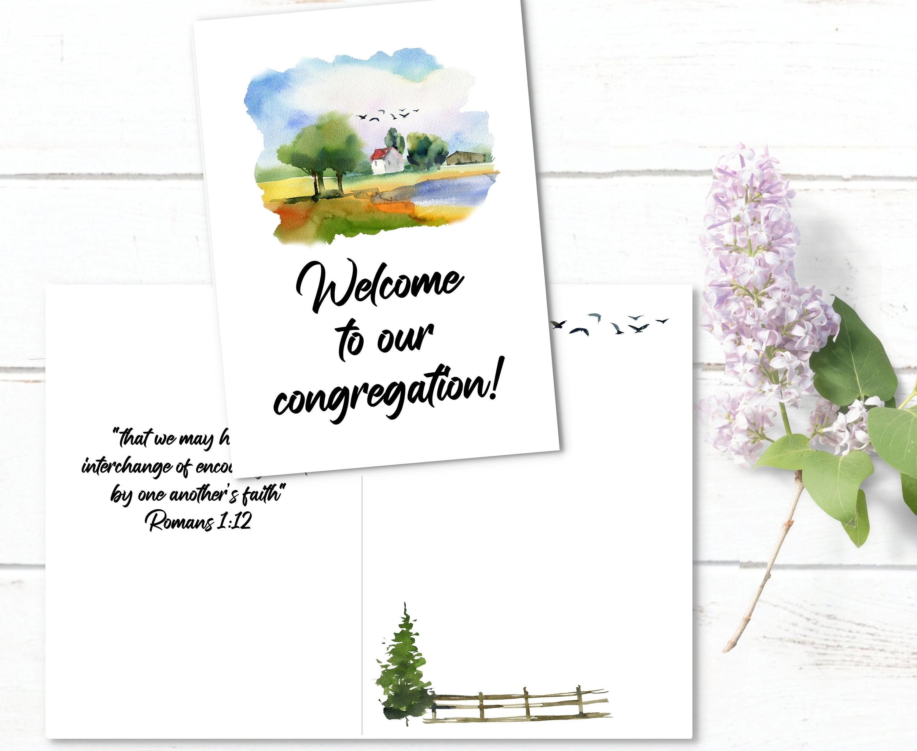 Welcome to Our Congregation Cards - Etsy