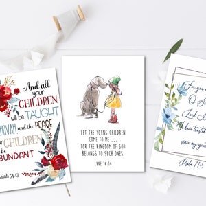 Scripture Cards - CHILDREN Collection - Etsy