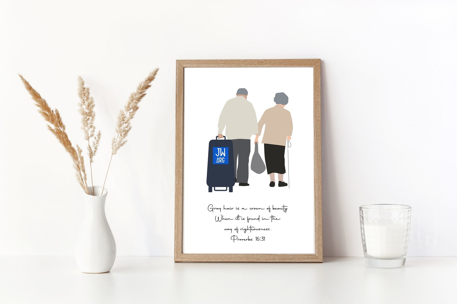 Gray Hair is a Crown Scripture Cards - Etsy