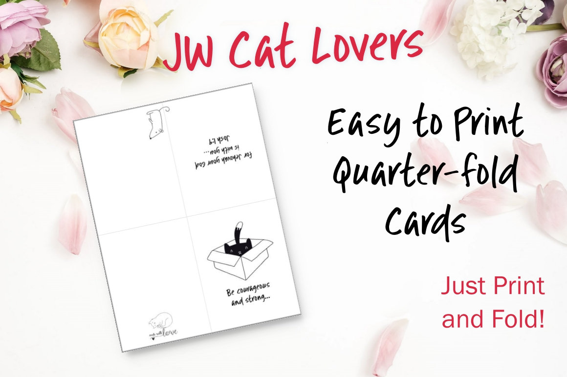 JW Cat Lovers Scripture Note Cards - Etsy