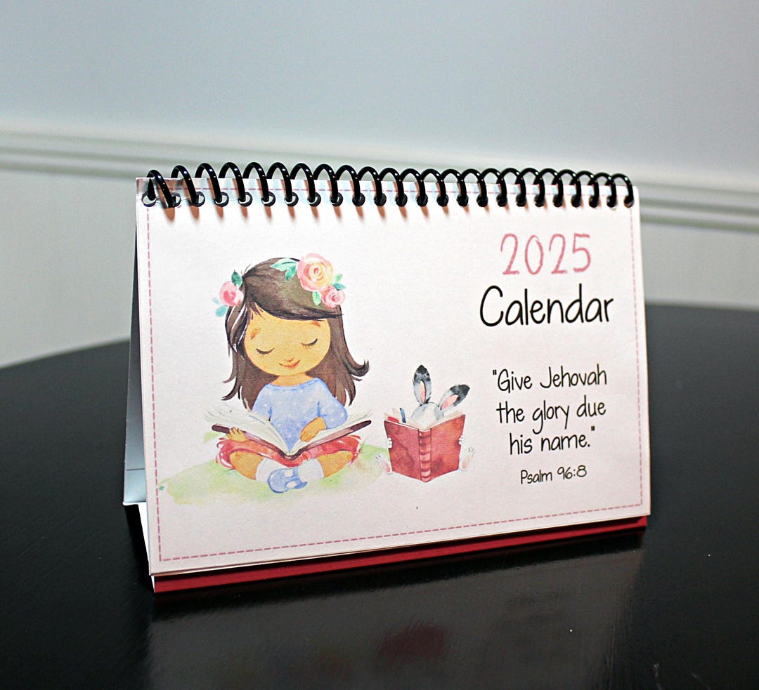 2025 JW Little Girls Printable Desk Calendars 2 Sizes - Etsy