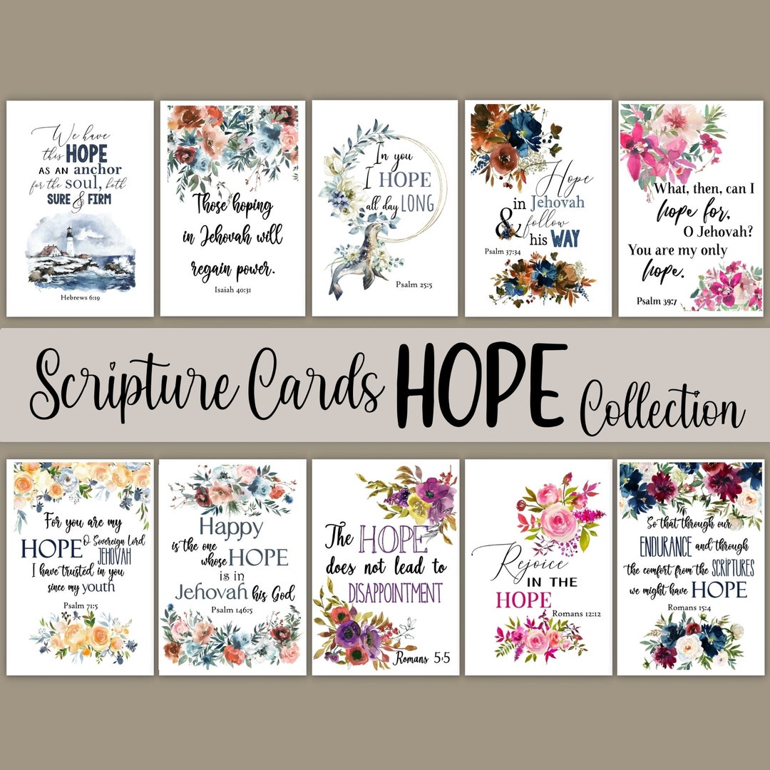 Scripture Cards HOPE Collection - Etsy