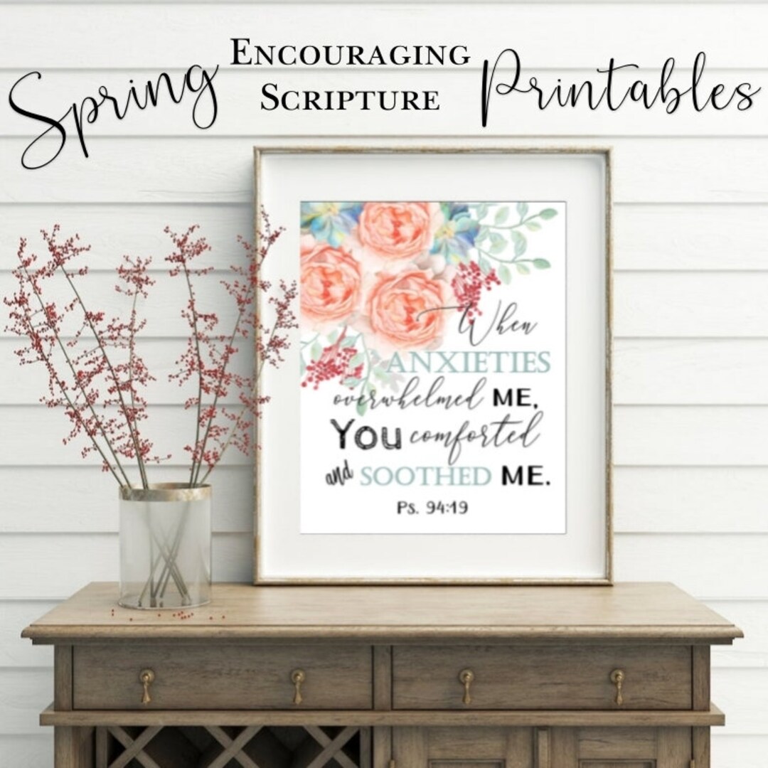 Encouraging Spring Scripture Cards - Etsy