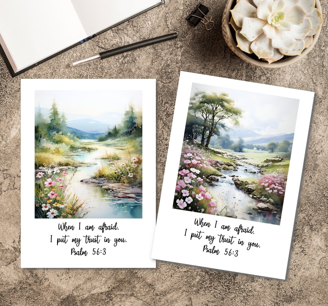 2024 Yeartext Peaceful Scenery Cards - Etsy