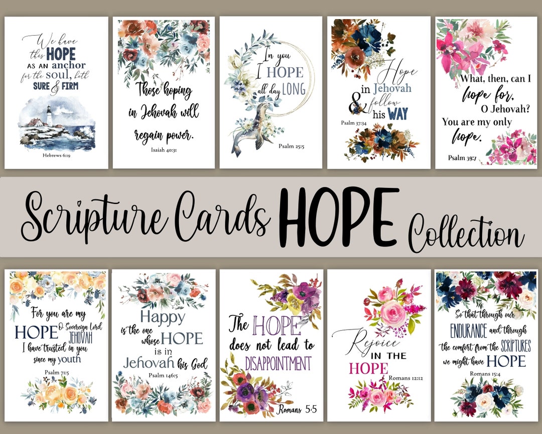 Scripture Cards HOPE Collection - Etsy