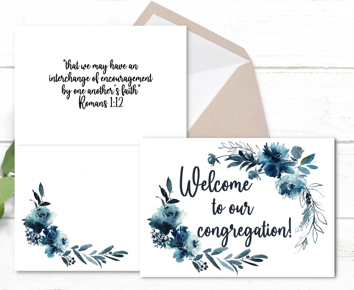 Welcome to Our Congregation Cards - Etsy