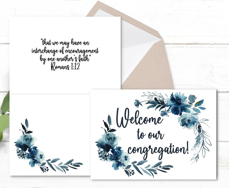 Welcome to Our Congregation Cards - Etsy