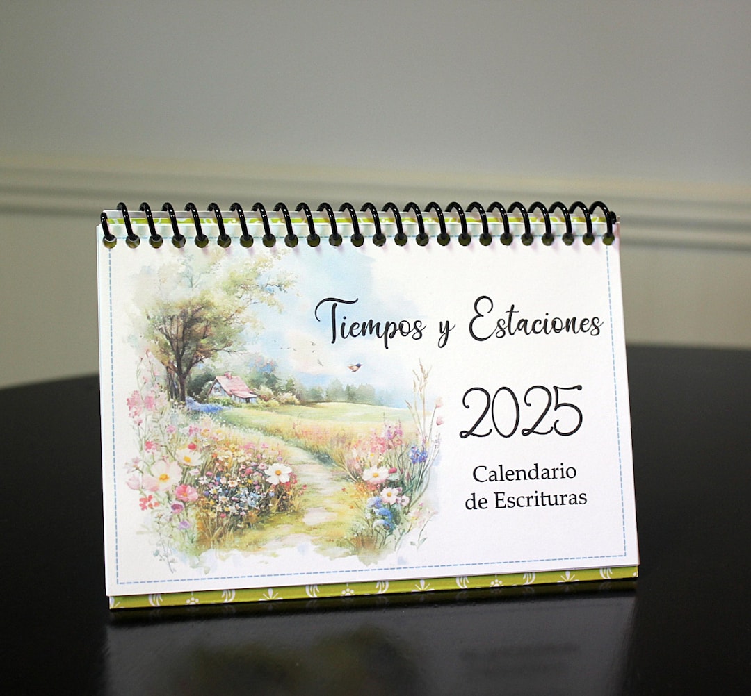 Spanish 2025 Times & Seasons Printable Desk Calendars - Bonus Post-it ...