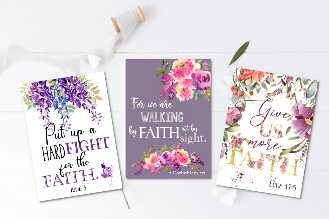 Scripture Cards FAITH Collection - Etsy