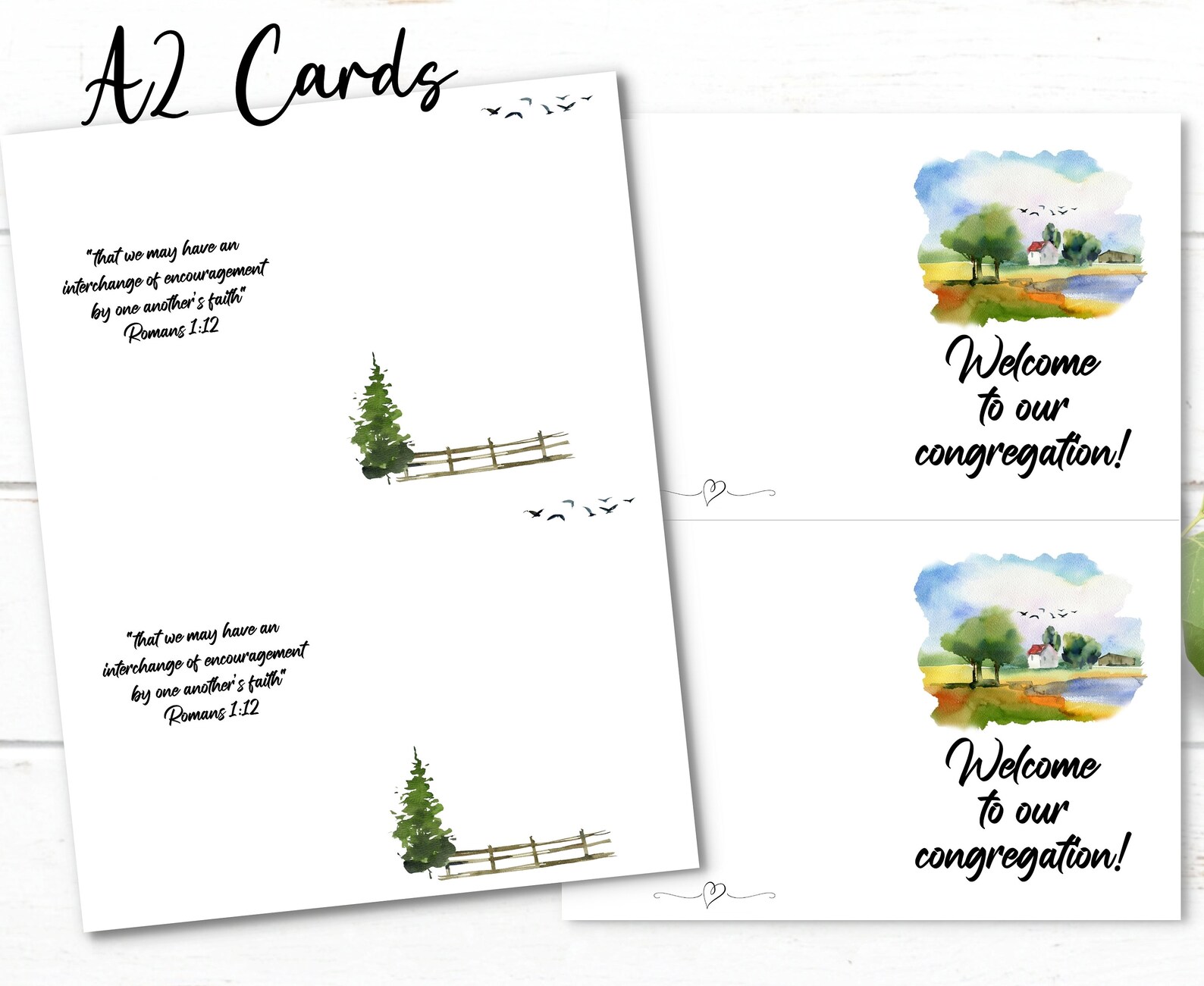 Welcome to Our Congregation Cards - Etsy