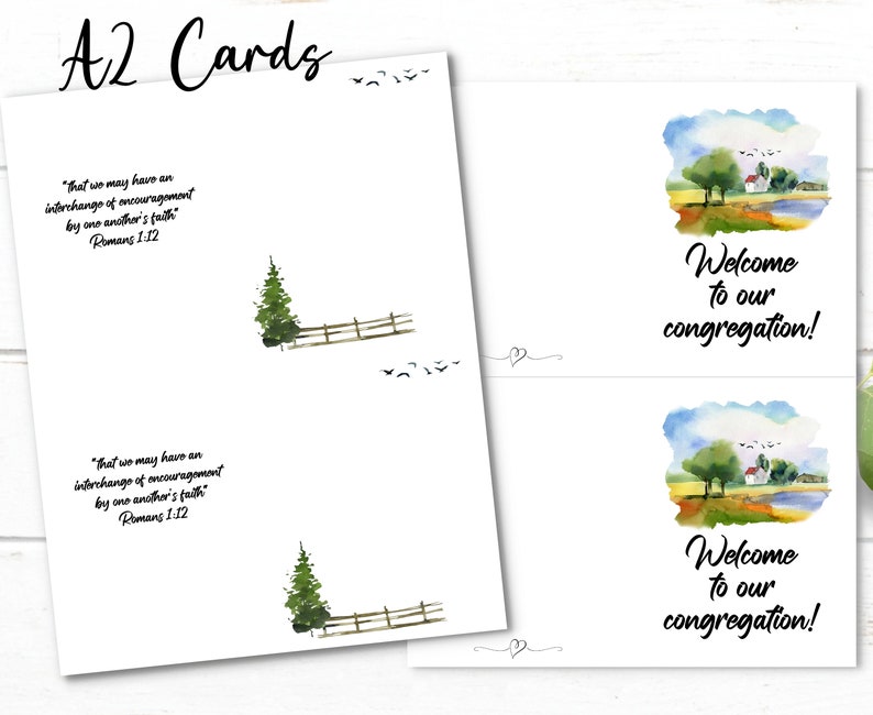 Welcome to Our Congregation Cards - Etsy