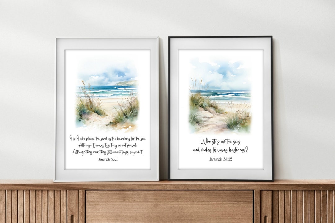 Ocean Scripture Art Prints and Cards - Etsy
