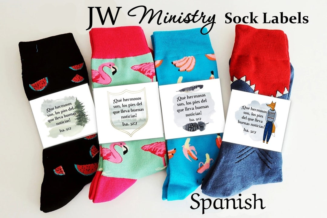 Spanish JW Ministry Sock Labels - Etsy