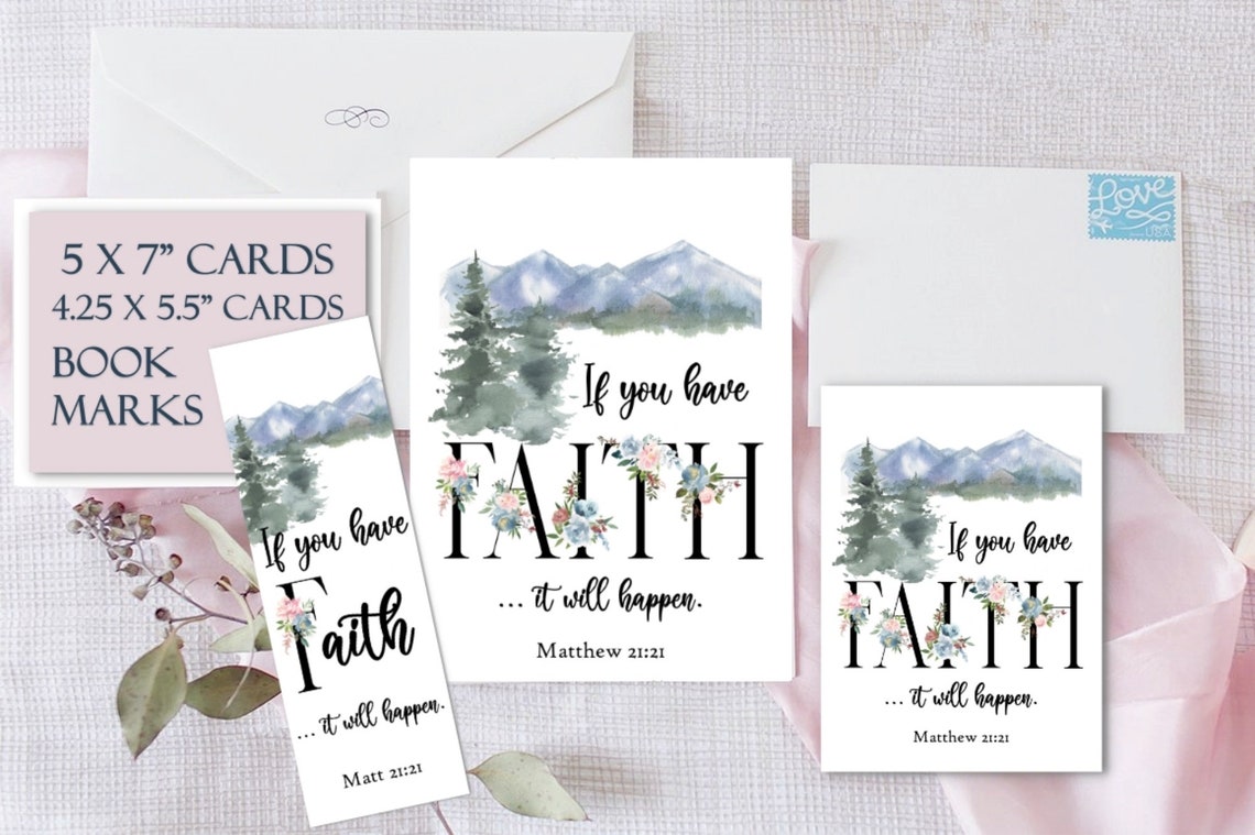 Scripture Cards FAITH Collection | Etsy