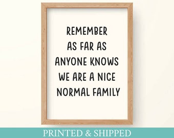 Nice normal family | Etsy