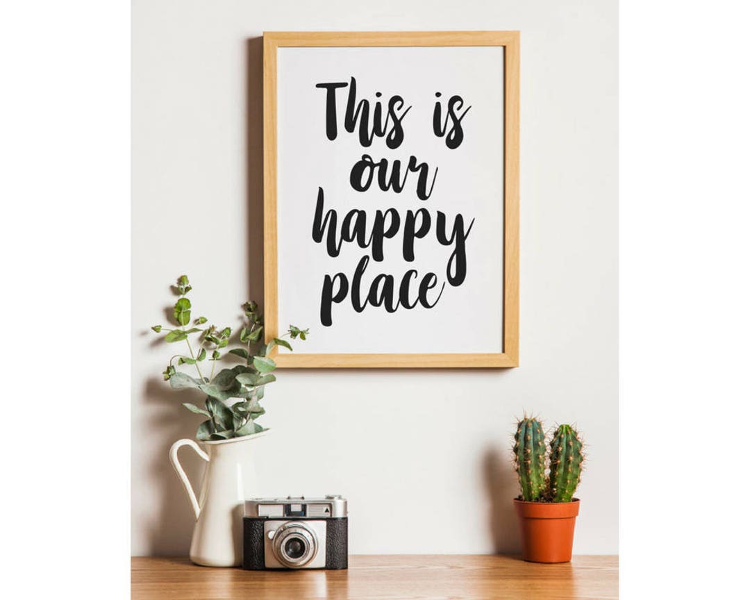 This is Our Happy Place, Printable Wall Art, Instant Download, Home ...