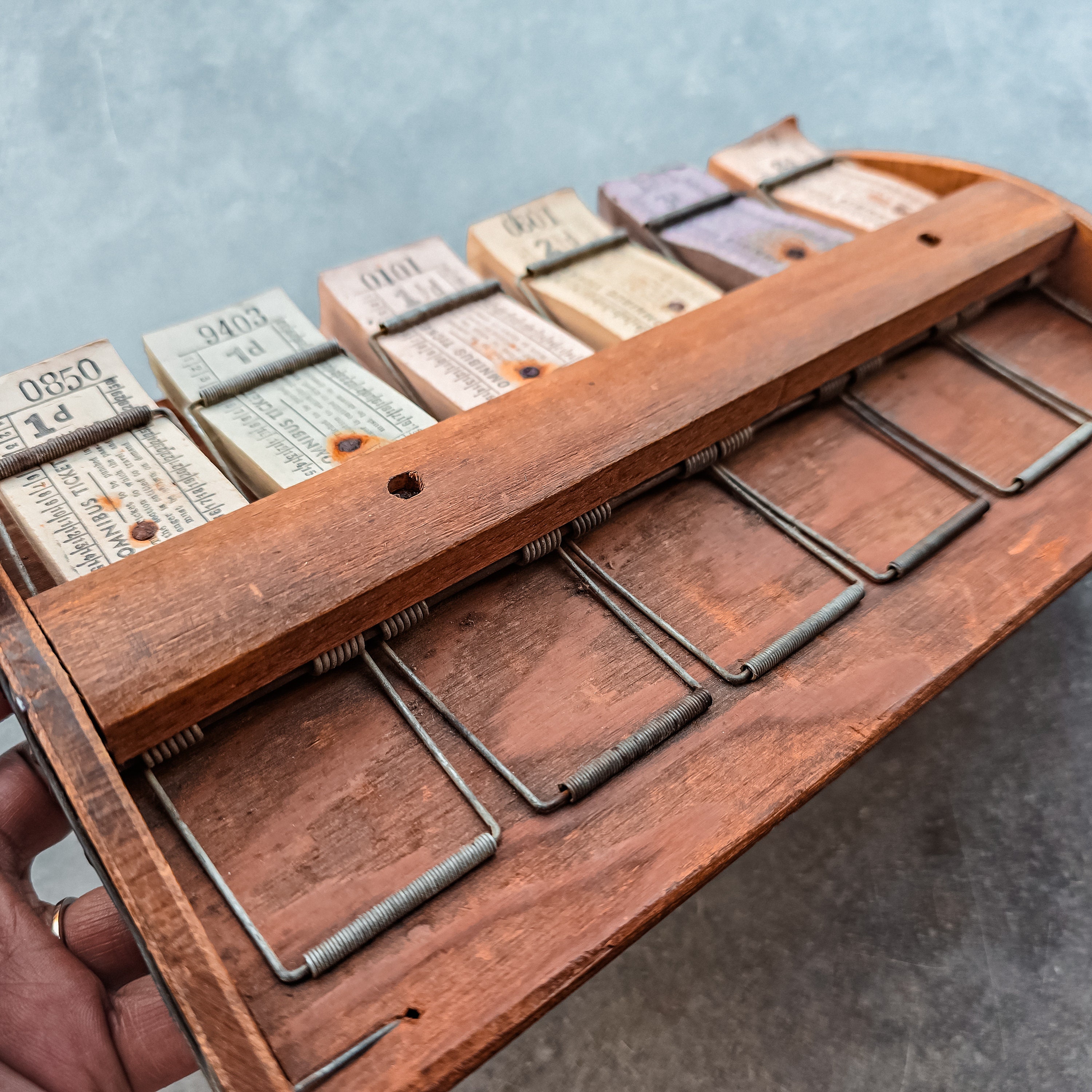Vintage British Ticket Rack - Etsy