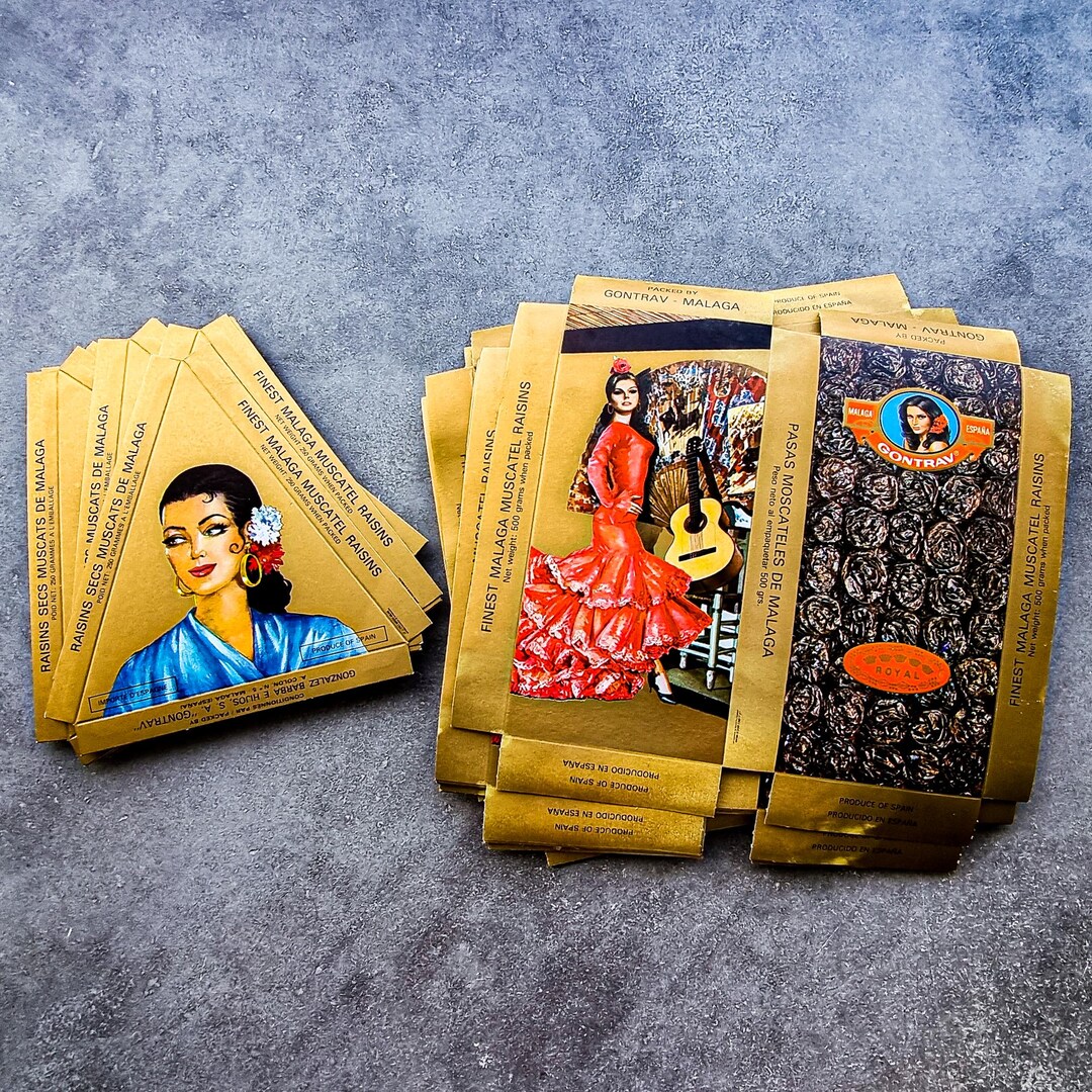 Vintage Spanish Cardboard Boxes - Etsy
