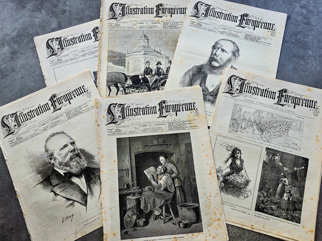 Antique French 1800s Magazines - Etsy