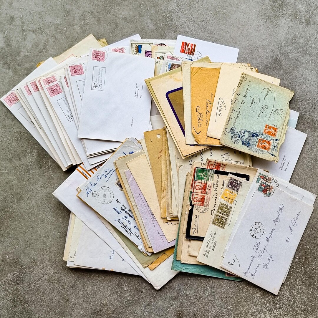 Vintage European Empty Envelopes Sets - Etsy