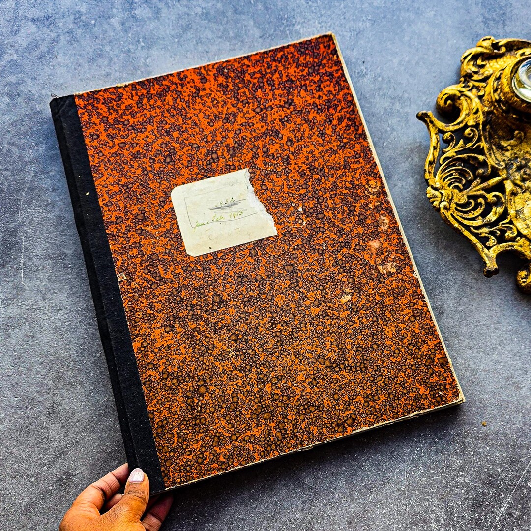 Vintage Belgian Medical Ledger - Etsy