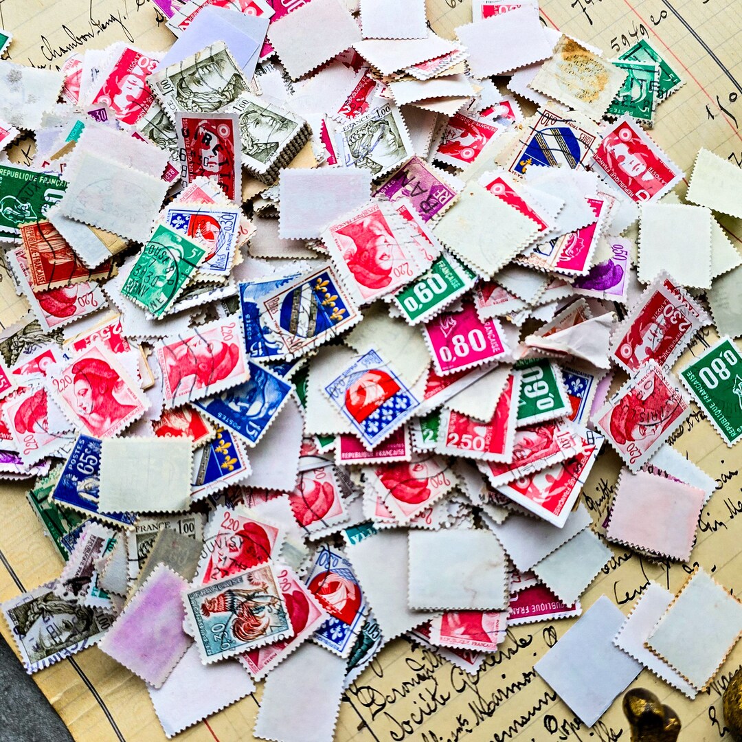 Vintage French Stamps Sets - Etsy