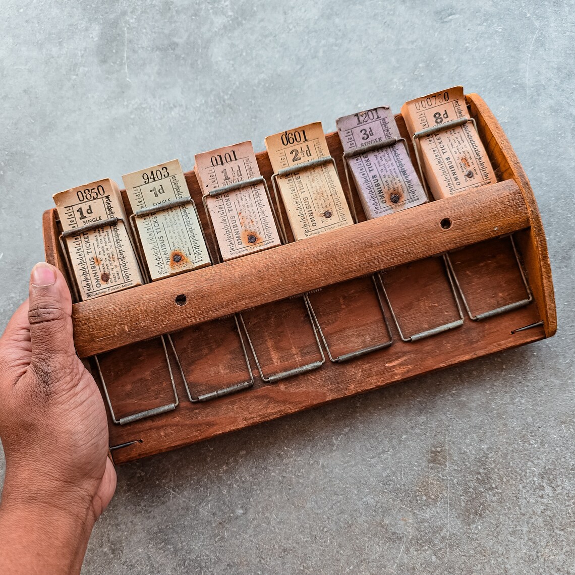 Vintage British Ticket Rack - Etsy