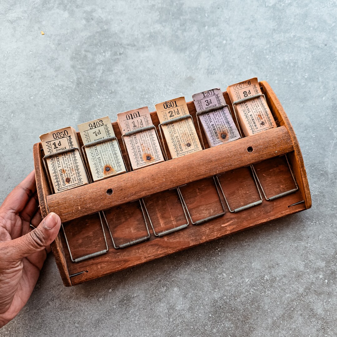 Vintage British Ticket Rack - Etsy