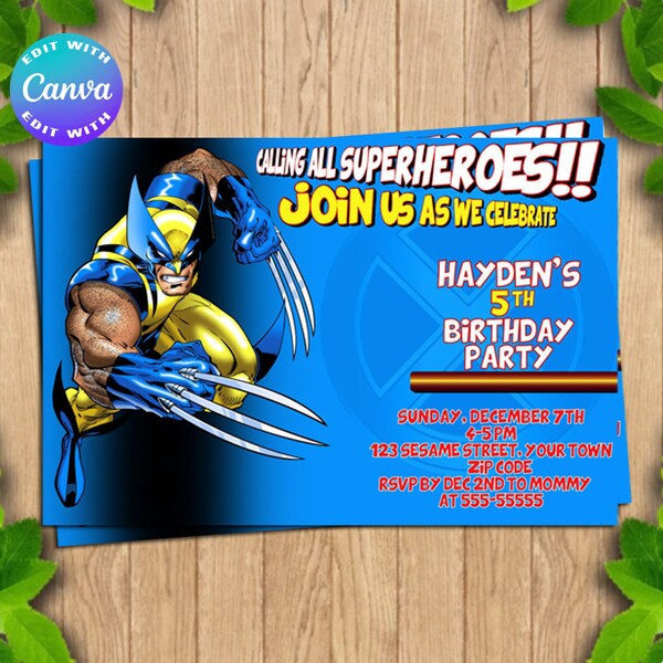 Wolverine Birthday - Etsy