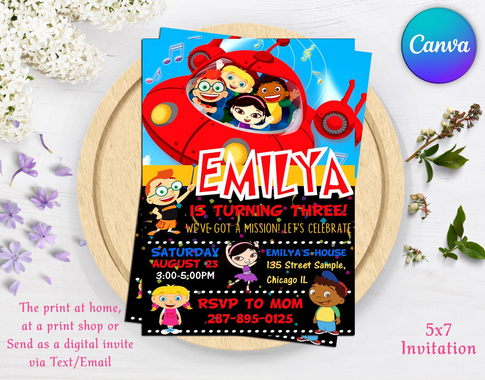 Editable Invitation, Little Einsteins Party Supplies, Little Einsteins ...