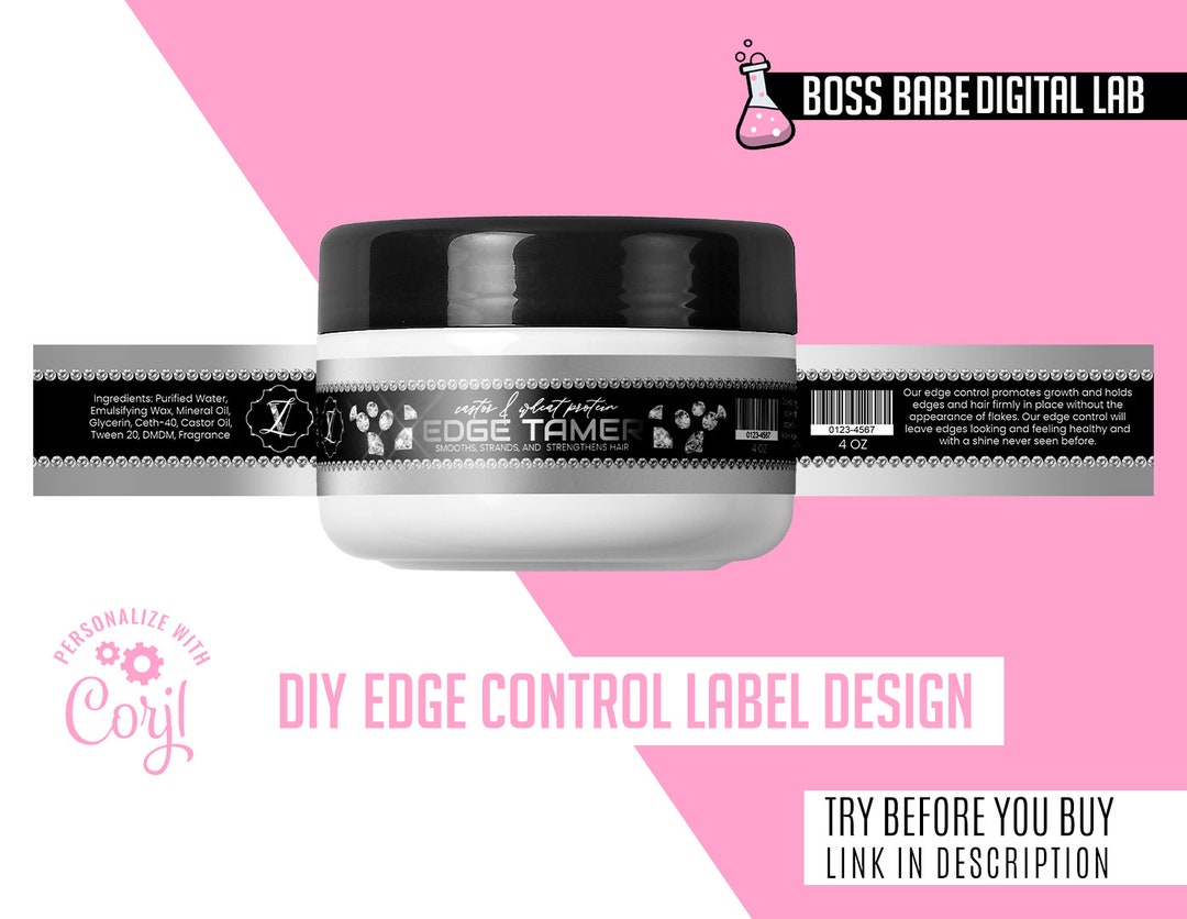 Edge Control Label Design, Do It Yourself Edge Control Label Design ...