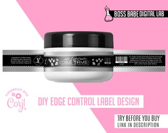 DIY Edge Control Label Design, Do It Yourself Edge Control Label Design ...