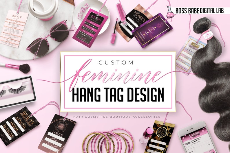 Custom Hang Tag Design Packaging Design Hair hang tag | Etsy