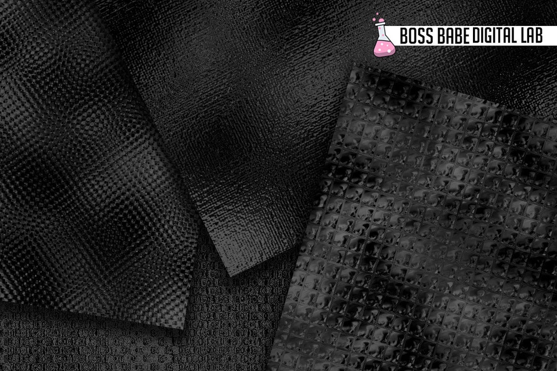 Black Metallic Foil Textures Black Foil Digital Paper Black - Etsy