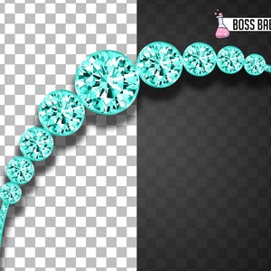 Glam Diamond Circle Frame Clipart, Diamond Design Elements, Diamond ...
