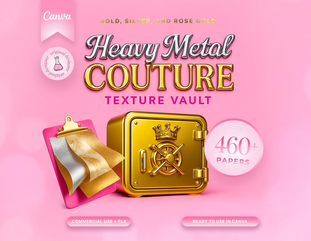 460+ Metallic Textures Bundle, Digital Paper Vault, Foil Glitter Marble ...