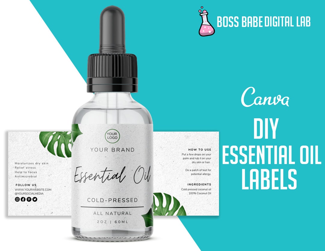 Growth Oil Label Design, Do It Yourself Growth Oil Label Design, DIY ...