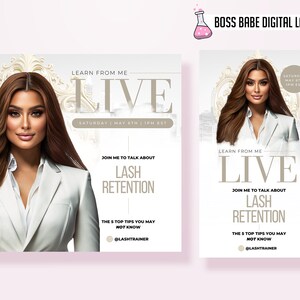 Social Media Flyer | Instagram Live Flyer | Live Promotion Flyer ...