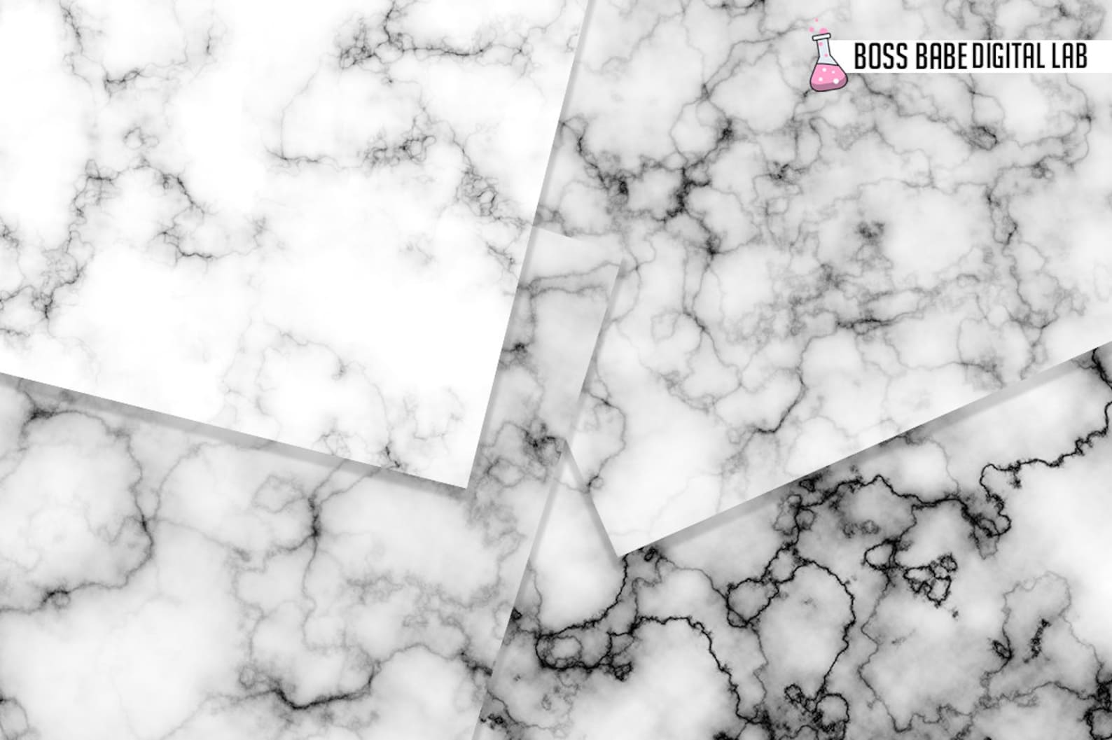 White Marble Digital Paper White Marble Paper Marble Paper | Etsy