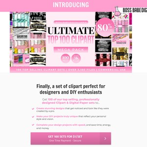 Ultimate Top 100 Clipart Mega Pack 100 of Our TOP SELLERS of Clipart - Etsy