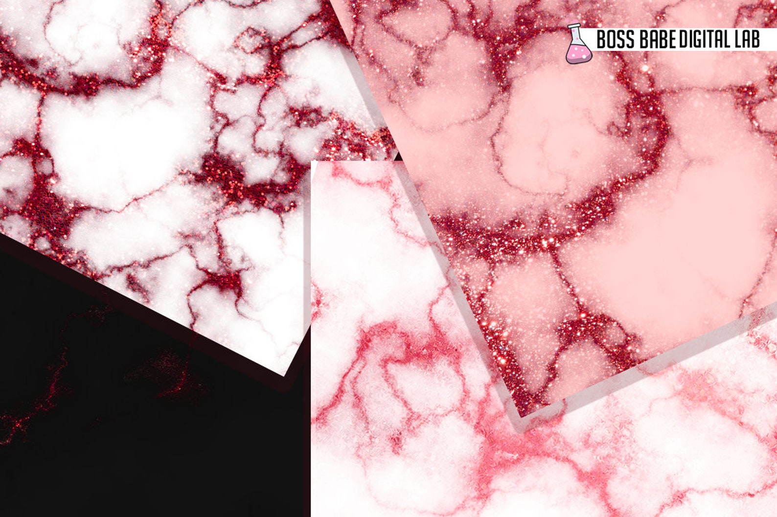 Red Glam Marble Digital Paper Red Glam Marble Paper Marble - Etsy