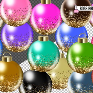 Gold Glitter Christmas Ornament Clipart: "christmas Ornament Clipart ...