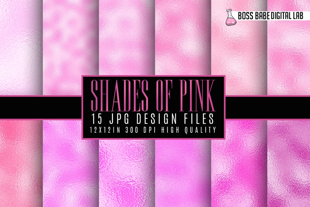 Pink Metallic Foil Textures, Foil Digital Paper, Pink Foil, Pink Foil ...