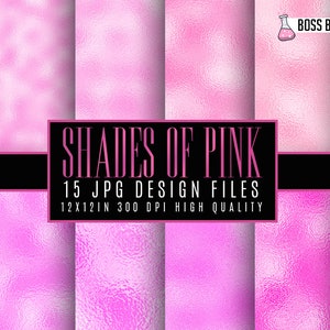 Pink Metallic Foil Textures, Foil Digital Paper, Pink Foil, Pink Foil ...