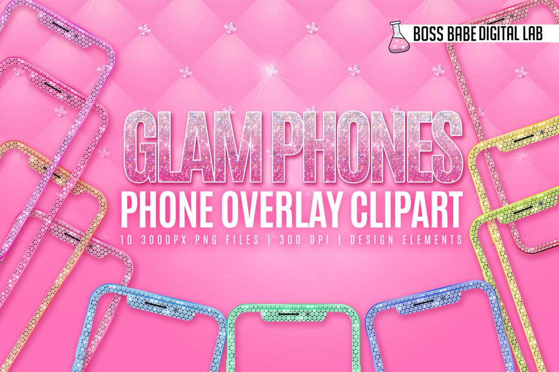 Smart Phones Clipart Cell Phone Tablet for Planners | Etsy