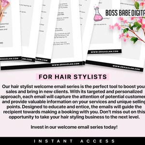 Welcome Email Sequence Template for Hair Stylists, Welcome Email Swipe ...