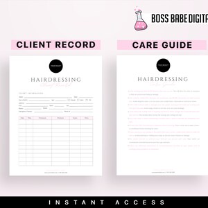 Hair Stylist Forms, Editable Hair Consent Templates, Hair Stylist ...