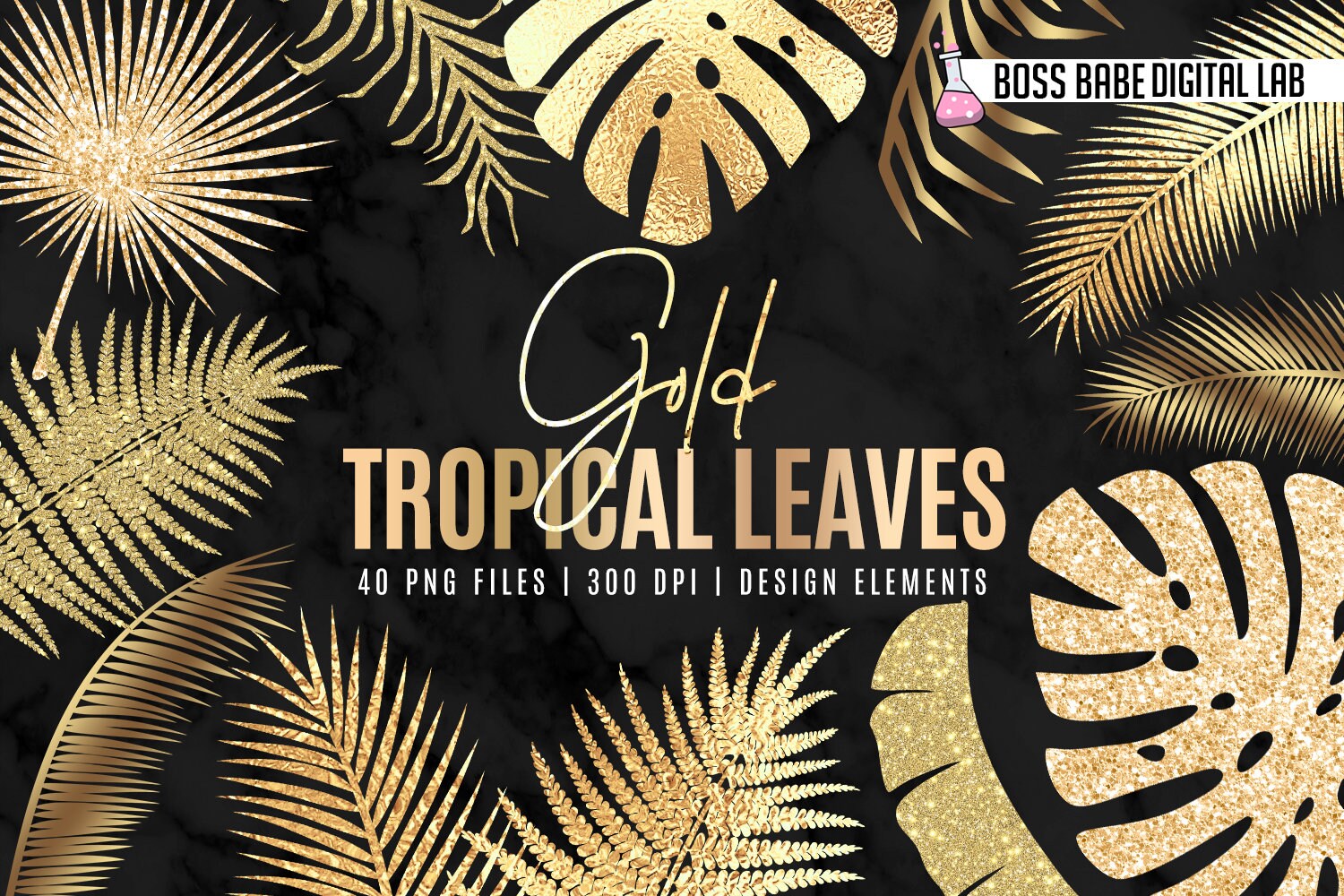 Tropical Leaves Leaf Clipart Tropical Clip Arttropical | Etsy