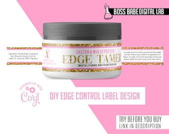 DIY Edge Control Label Design, Do It Yourself Edge Control Label Design ...